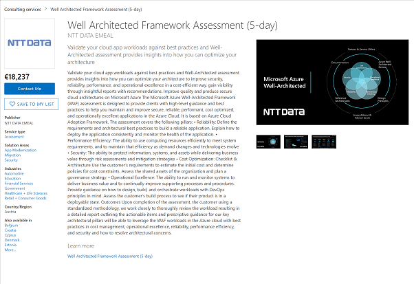 How to create a Well-Architected Offering in the Azure Marketplace | Well Architected lab and ...